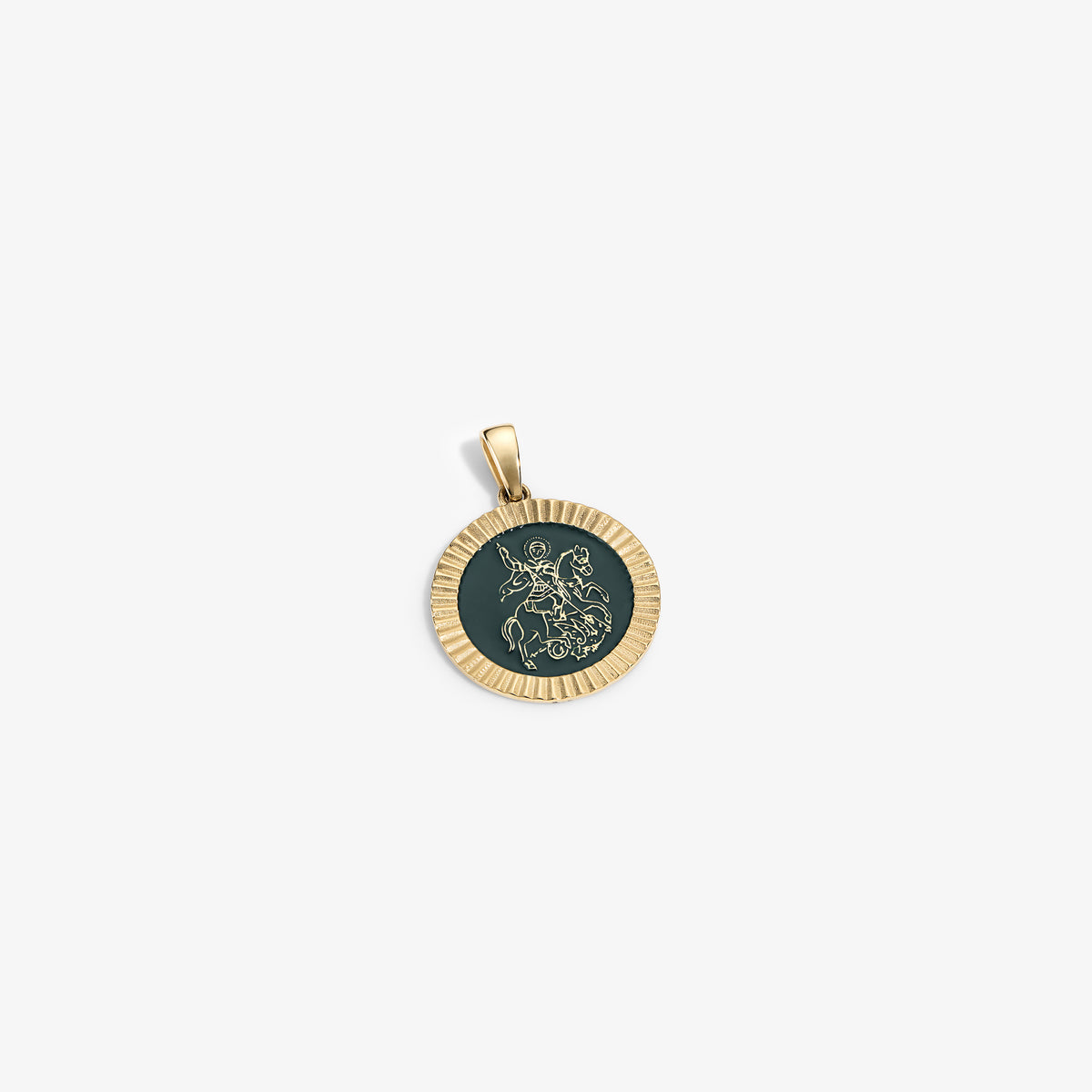 14Kt Gold Saint George Coin Pendant – Aimé Leon Dore EU